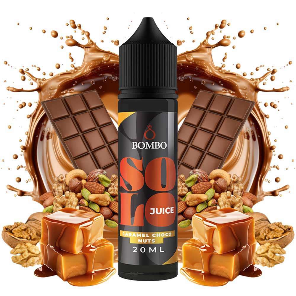 Bombo Solo Juice Caramel Choco Nuts 20->60ml
