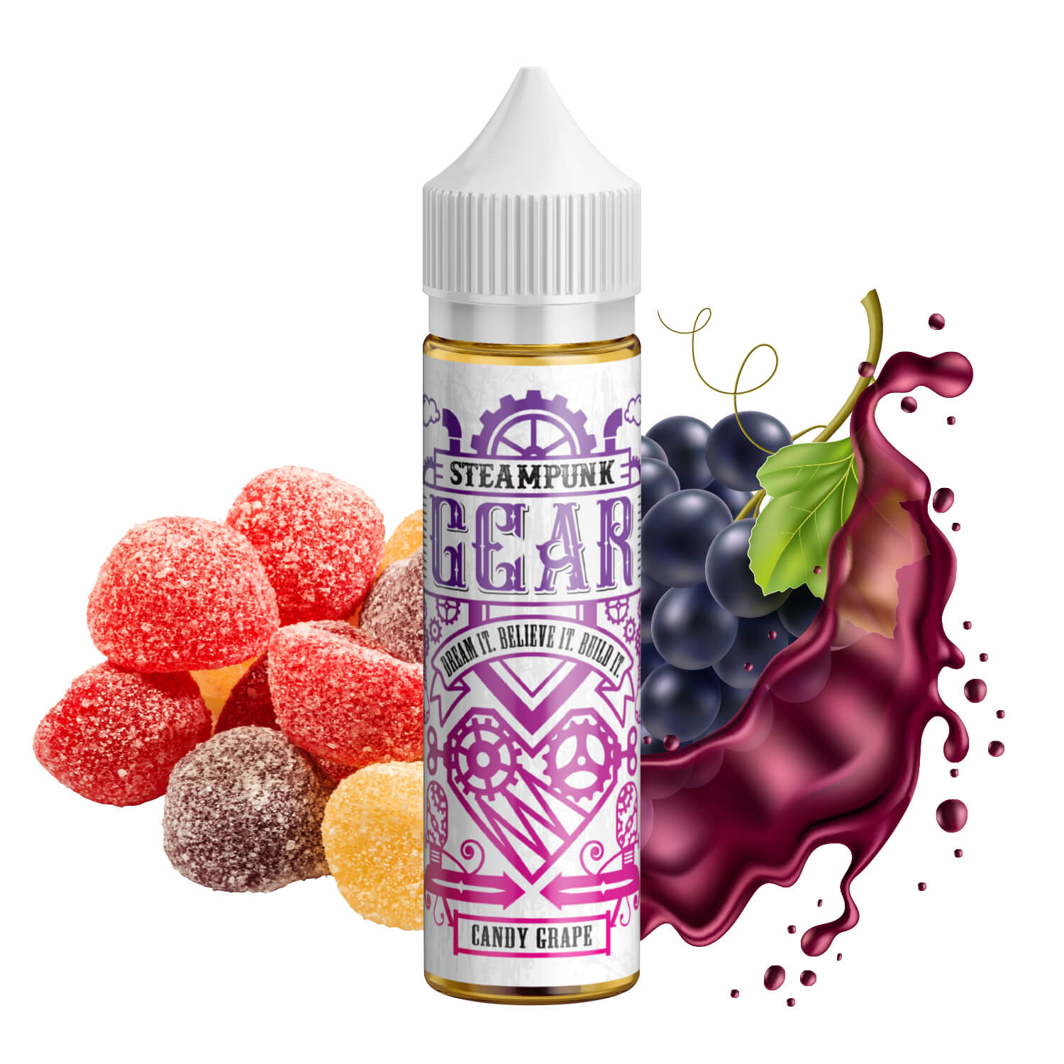 SteamPunk Gear Flavor Candy Grape 20->60ml